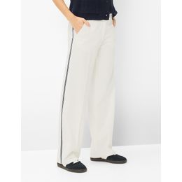 5-Pocket-Hose Brax "Style MAINE", Damen, Gr. 34K (17), Kurzgr&ouml;&szlig;en, sanftes wei&szlig;, 63% Viskose, 33% Polyamid, 4% Elasthan, Hosen 5-Pocket-Hose