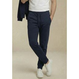 Stoffhose Fynch-Hatton, Herren, Gr. XL, N-Gr, navy, Piqu&eacute;;Interlock, Obermaterial: 53% Polyester, 42% Baumwolle, 5% Elasthan, unifarben, lang, Hosen Stoffhose, aus Polyester, Baumwolle und Elasthan, schmale Passform