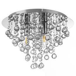 Deckenleuchte Nirma Klar/Chromfarben max. 6 Watt Deckenlampe