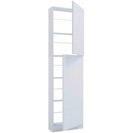 Schuhschrank FULISA Wei&szlig; ca. 50x180x17 cm