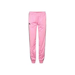 Chinohose Kappa "Kappa Trouser KWBanda", Damen, Gr. L, Normalgr&ouml;&szlig;en, pink prism, schwarz, Obermaterial: 100% Polyester, Hosen Chinohose