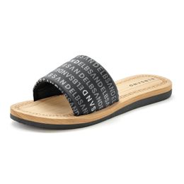 ELBSAND Damen Badepantolette, anthrazit, Gr&ouml;&szlig;e 42