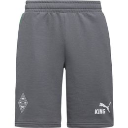Puma Borussia M&ouml;nchengladbach King Sweatshorts Herren - Gr&ouml;&szlig;e XL - grau