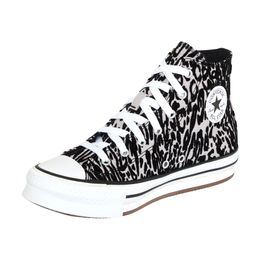 Sneaker Converse "CHUCK TAYLOR ALL STAR EVA LIFT", Jungen, Gr. 36, frozen thistle, wei&szlig;, schwarz, Textil, gemustert, Schuhe Sneaker