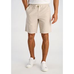 Shorts LINDBERGH "Freizeitshorts Relaxed Fit", Herren, Gr. L, sand, Obermaterial: 100% Baumwolle, unifarben, relaxed fit, Hosen Shorts