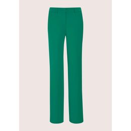 Madeleine Mode Stoffhose MADELEINE "Stoffhose Klassische, gerade Viskose-Hose", Damen, Gr. 18, N + K Gr, opalgr&uuml;n, Obermaterial: 65% Viskose CV. 30% Polyamid PA. 5% Elasthan EL., Modern, normal, Hosen Stoffhose