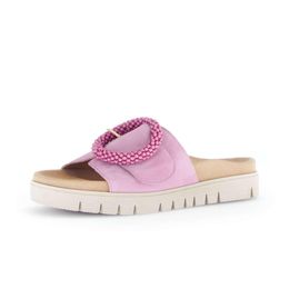 Pantolette Gabor "Pantolette", Damen, Gr. 38, rosa, Schuhe Pantolette