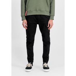 Cargohose Alpha Industries "Airman Pant", Herren, Gr. 30, Normalgr&ouml;&szlig;en, schwarz, Obermaterial: 98% Baumwolle, 2% Elastan. Futter: 100% Baumwolle, Hosen Cargohose