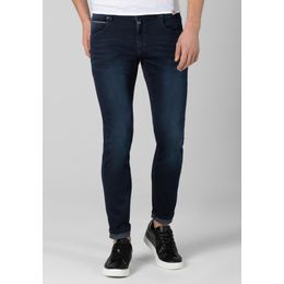 Slim-fit-Jeans Timezone "Slim ScottTZ", Herren, Gr. 31, L&auml;nge 34, blau, 83% Baumwolle 15% Polyester 2% Elastan, normal, Jeans Slim-fit-Jeans