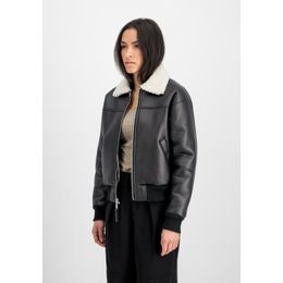 Bomberjacke Alpha Industries "B-15 Modified W", Damen, Gr. L, schwarz, Obermaterial: 100% Polyester, Futter: 100% Polyester, Jacken Bomberjacke