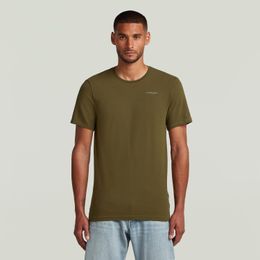 G-Star Raw T-Shirt G-STAR "Slim Base", Herren, Gr. L, schwarz olive, Jersey, Obermaterial: 95% Baumwolle, 5% Elasthan, unifarben, slim fit h&uuml;ftbedeckend, Rundhals, Shirts T-Shirt, mit Rundhals, Baumwollmix