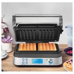 Gastroback Waffeleisen "42424 Advanced Control", silber (silberfarben), B:33cm H:13,4cm T:29cm, Waffeleisen