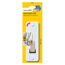 Schellenberg Abdeckplatte 'DUO Maxi' wei&szlig; 16 cm