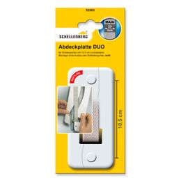 Schellenberg Abdeckplatte 'DUO Maxi' wei&szlig; 10,5 cm