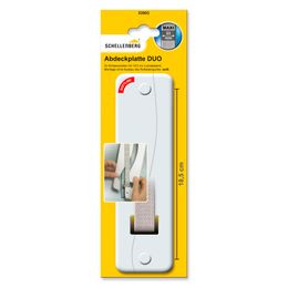Schellenberg Abdeckplatte 'DUO Maxi' wei&szlig; 18,5 cm