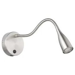 Eglo Wandleuchte "OLIVANDINO 1 Wandlampe - Stahl - LED - 3,8W - IP20", nickel, matt, 1, &Oslash; 11cm, 1 Stk., Leuchten, Wandstrahler, Wandspot, Wohnzimmer, Flur, Schlafzimmer, &Oslash;11 x AL43 cm, Wandleuchte