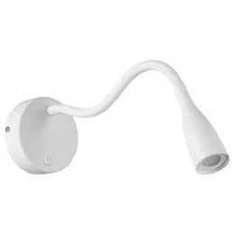 Eglo Wandleuchte "OLIVANDINO Wandlampe - Stahl - LED - 3,8W - IP20", wei&szlig;, 1, &Oslash; 11cm, 1 Stk., Leuchten, Wandstrahler, Wandspot, Wohnzimmer, Flur, Schlafzimmer, &Oslash;11 x AL43 cm, Wandleuchte
