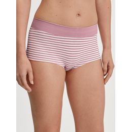 Panty Calida "Elastic", Damen, Gr. XS (36/38), rosa (rose print), Single Jersey, Obermaterial: 94% Baumwolle, 6% Elasthan, k&ouml;rpernah, Unterhosen Panty, mit breitem Elastikbund, sportlicher Look, Single Jersey-Qualit&auml;t