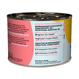 Katzenfutter Adult Gefl&uuml;gel, Lamm 200 g