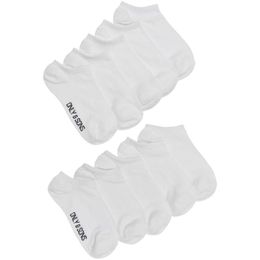 Only & Sons Sneakersocken ONLY & SONS "ONSFINCH SNEAKER SOCK 10-PACK NOOS", Herren, Gr. 39/42, wei&szlig; pack:10 wei&szlig;, Baumwollmischung, Socken Sneakersocken, Baumwollmischung, Einheitsgr&ouml;&szlig;e
