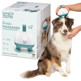 Beurer PP 410 Buddy Massageger&auml;t (Knetmassage, 4 rotierende Silikon-Massageaufs&auml;tze, 2 Geschwindigkeitsstufen, bis zu 165 Minuten Akkubetrieb, On/Off LED Knopf, Ergonomische Form, inkl. USB-C-Kabel)