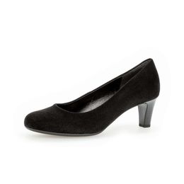 Pumps Gabor "Eleganter Pump", Damen, Gr. 42,5, schwarz, Schuhe Pumps