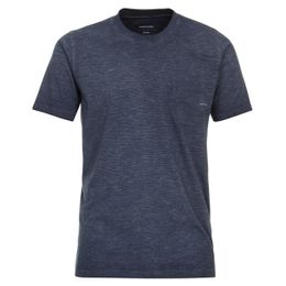 T-Shirt Casamoda "Casamoda T-Shirt gestreift", Herren, Gr. L, blau (dunkelblau), 100% Baumwolle, Shirts T-Shirt