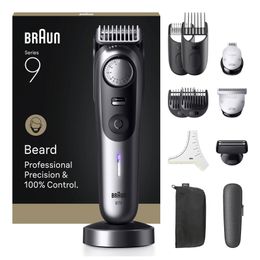 Braun Series 9, mit 12 Barber Tools, 52 L&auml;ngen, ProBlade, BT9560 Barttrimmer (Akkubetrieb, Premium-Barber-Tools, PowerBoost Extra-Modus, AutoSense-Technologie, lebenslang ultra scharfe ProBlade, PrecisionShave Kopf, Pr&auml;zisionsrad mit Verriegelungsfunktion,