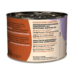 Katzenfutter Adult Gefl&uuml;gel, Lachs 200 g