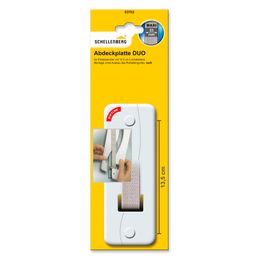 Schellenberg Abdeckplatte 'DUO Maxi' wei&szlig; 13,5 cm