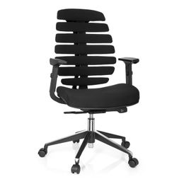 hjh OFFICE Profi B&uuml;rostuhl ERGO LINE II Stoff mit Armlehnen