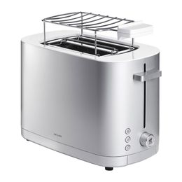 Zwilling 1005777 Enfinigy Toaster (2 Scheiben, 1000 W, Stahl, Silber, Br&ouml;tchenaufsatz, Auftaufunktion, Aufw&auml;rmfunktion)