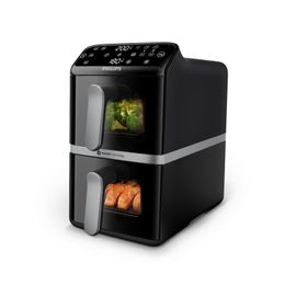 Philips NA461/00 Stacked Doppel-Hei&szlig;luftfritteuse (10 l Fassungsverm&ouml;gen, 2750 Watt, Timer, Digitales Display)