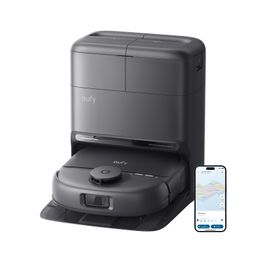 Eufy Robot Vacuum Omni C28 Saugroboter mit Wischfunktion (HydroJet&trade; selbstreinigende Wischrolle, 15.000 Pa Turbo-Saugkraft, 5-in-1 Omni-Station, Anti-Verwicklung-B&uuml;rste, KI-Hinderniserkennung)