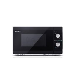 Sharp Mikrowelle YC-MG01E-B mit Grill 20L, 800W Mikrowellenleistung, 1000W Grill