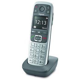 Gigaset E 560 HX platin Premium-Gro&szlig;tastentelefon (DECT) - gro&szlig;e Ziffernanzeige
