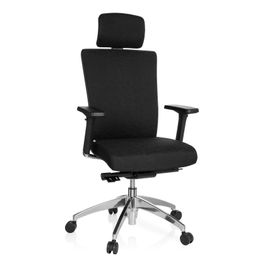 hjh OFFICE Profi B&uuml;rostuhl ASTRA LUX Stoff mit Armlehnen (h&ouml;henverstellbar)