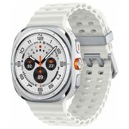 Samsung Galaxy Watch8 Classic, 46mm, Bluetooth, White - EU Smartwatch (Herzfrequenzmessung, Schrittz&auml;hler)