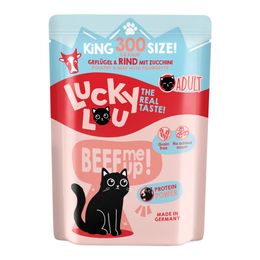 Lucky Lou Katzenfutter Adult Gefl&uuml;gel, Rind 300 g