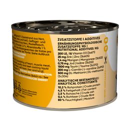 Katzenfutter Ster. Gefl&uuml;gel, Rind 200 g