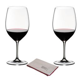 Riedel Vinum Cabernet Sauvignon/Merlot Gift Pack 2 Pieces + Poliertuch