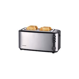 Severin AT 2509 Langschlitztoaster Edelstahl geb&uuml;rstet/schwarz