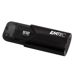 Emtec B110 Click Easy 3.2 512GB USB-Stick, Schwarz (ECMMD64GB113)