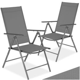 TecTake&reg; Gartenstuhl, klappbar, 8-fach verstellbare R&uuml;ckenlehne, 54,5 x 65 x 107,5 cm