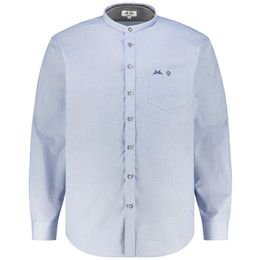 Herren Gro&szlig;e Gr&ouml;&szlig;en | Maddox Trachtenhemd mit Allover-Muster Farbe hellblau Gr&ouml;&szlig;e: 4XL