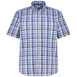 Herren Gro&szlig;e Gr&ouml;&szlig;en | Pfundskerl Freizeithemd mit Leinen Farbe royalblau Gr&ouml;&szlig;e: 3XL