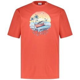Herren Gro&szlig;e Gr&ouml;&szlig;en | Pfundskerl T-Shirt mit Motiv-Print Farbe rot Gr&ouml;&szlig;e: 3XL