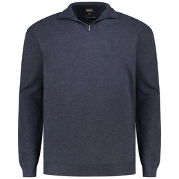 Herren Gro&szlig;e Gr&ouml;&szlig;en | Hajo Strickpullover mit Stehkragen Farbe marine Gr&ouml;&szlig;e: 3XL