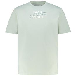 Jack & Jones Herren Gro&szlig;e Gr&ouml;&szlig;en | Jack&Jones T-Shirt mit Label-Print Farbe mint Gr&ouml;&szlig;e: 7XL