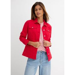 bonprix Jeansjacke, rot, Gr.50, Sch&ouml;ne Jeansjacke, 98% Baumwolle